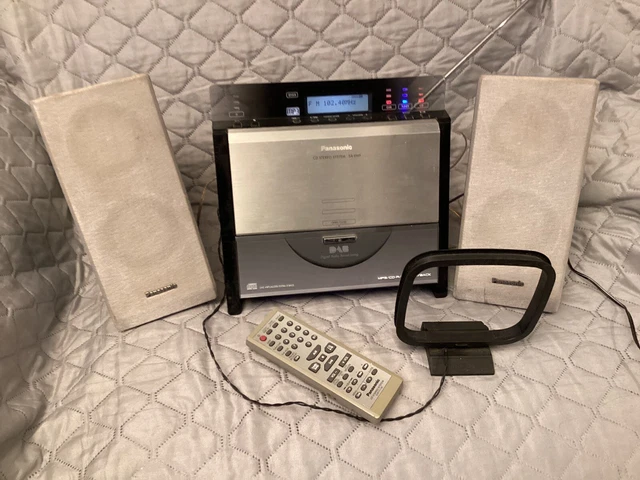 PANASONIC CD STEREO System SA-EN9 DAB AM FM MP3 with Speakers - See ...