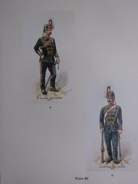 MILITARY BRITISH ARMY CAVALRY UNIFORM PRINT 14th KINGS LIGHT DRAGOONS ...