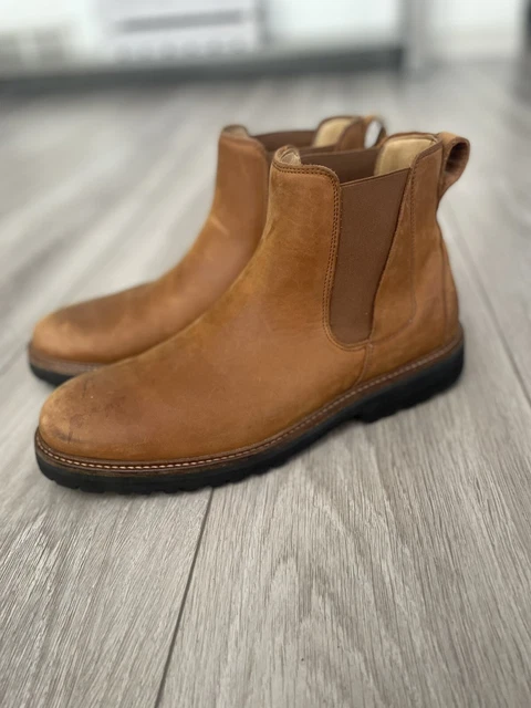 SAMUEL HUBBARD MEN'S "Crosstown Cowboy" Chelsea Boot Tan Leather 40/7 £ ...