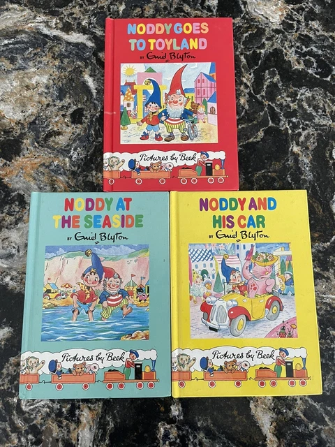 NODDY GOES TO Toyland, Noddy And His Car, Noddy At The Sea Side By Enid ...