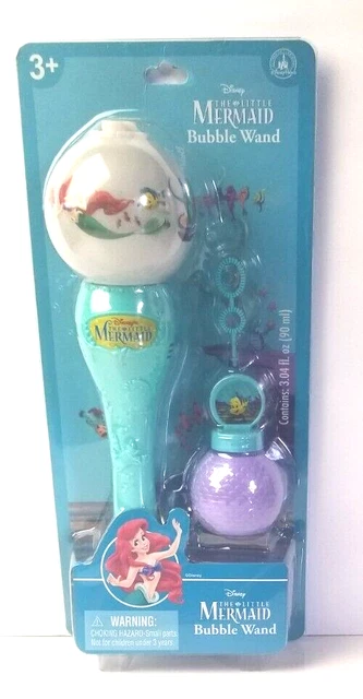 DISNEY PARKS THE LITTLE MERMAID Musical Light-Up Bubble Blower Wand New ...