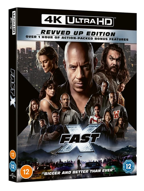 FAST X (4K UHD Blu-ray) Jason Momoa Brie Larson Tyrese Gibson Nathalie ...