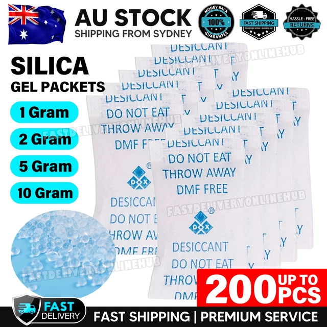1/2/5/10GRAM SILICA GEL Packets Moisture Absorber Desiccant Reusable ...