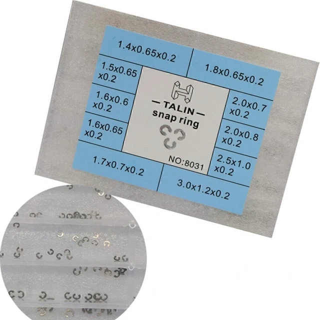 150PCS WATCH WASHER Chronograph Accessories Pusher Button Circlip Snap ...