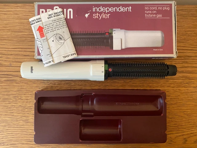 BRAUN INDEPENDENT HAIR Styler Gas Heated Cordless Rechargeable Refillable GC2 GC £26.09 ...