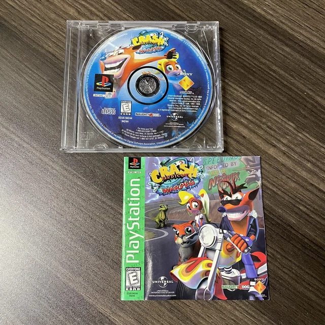 CRASH BANDICOOT 3: Warped PlayStation 1 PS1 Game Disc + Manual Only $14 ...