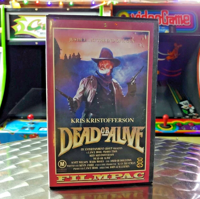 DEAD OR ALIVE - Kris Kristofferson - VHS Western Movie Video - Big Box ...