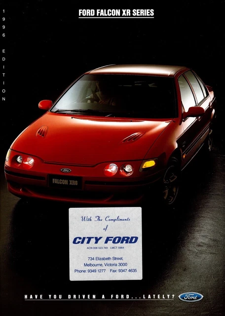 FORD FALCON XR Series EF XR6 XR8 and XR6 Ute 1996 EUR 27,56 - PicClick FR