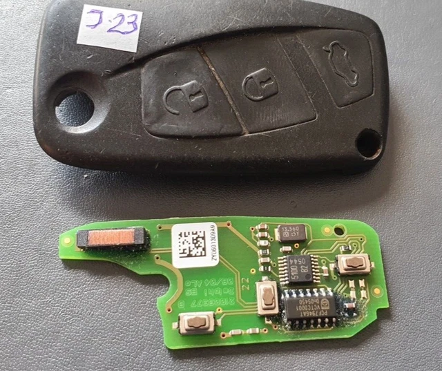 FIAT KEY REMOTE Flip Circuit Board Pcb DELPHI 21003377 B , 434mhz chip ...