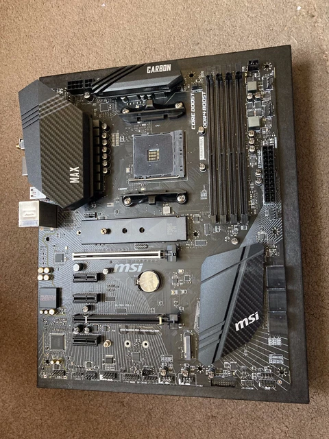 MSI B450 GAMING Pro Carbon Max Wifi ATX Motherboard AMD CPU Very Good ...
