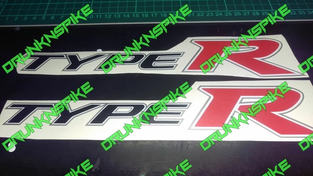 HONDA CIVIC TYPE R FN2 / FK2 K20 V tec Red x 2 Side Panel Stickers ...
