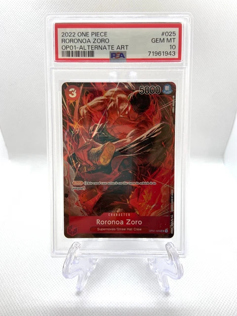 ONE PIECE 2022 Romance Dawn OP01-025 Roronoa Zoro Alternate Art PSA 10 English EUR 230,55 ...