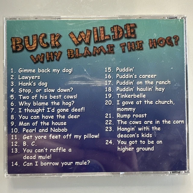 BUCK WILDE POURQUOI Blâmer Le Sanglier CD Neuf Scellé EUR 8,05 ...