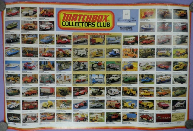 ORIGINAL MATCHBOX DIECAST Model Collectors Club 1980 Poster £16.00 ...