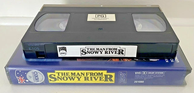 THE MAN FROM Snowy River VHS Big Box Australian Video House 1982 TESTED ...