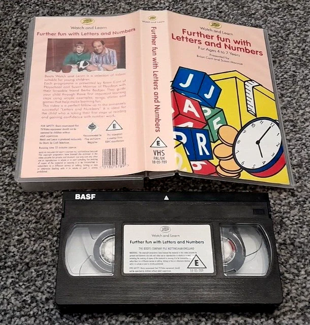 BOOTS WATCH AND Learn Further Fun With Letters Pal Vhs Video Kids ...