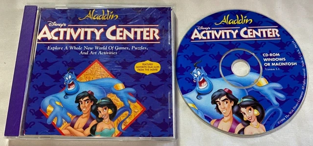DISNEY’S ACTIVITY CENTER Aladdin (PC CD, 1994) Complete In Case Like ...