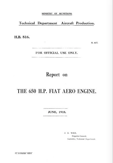 AERONAUTICA AIRCRAFT ENGINE Motore Fiat A12 Bis 1919 2a Ed Manual DVD ...