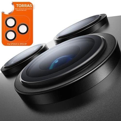TORRAS IPHONE 17 Pro/17 Pro Max 2025 Camera Lensguard - Black , Crystal ...