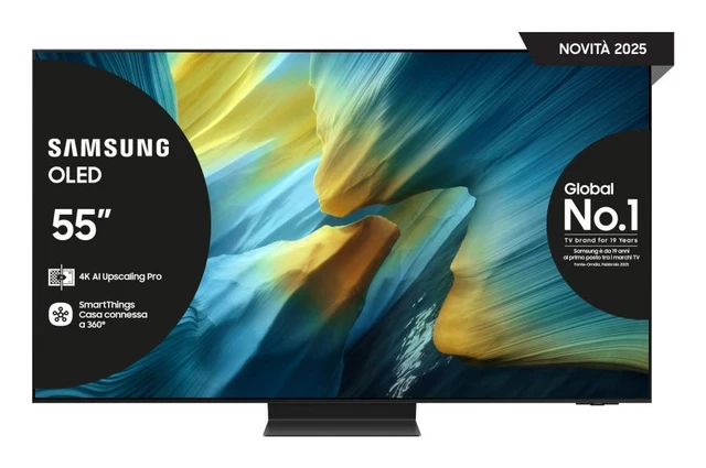 SAMSUNG TV TELEVISIONI QE55S95FATXZT TVC LED 55 OLED SMART ONE CONNECT ...