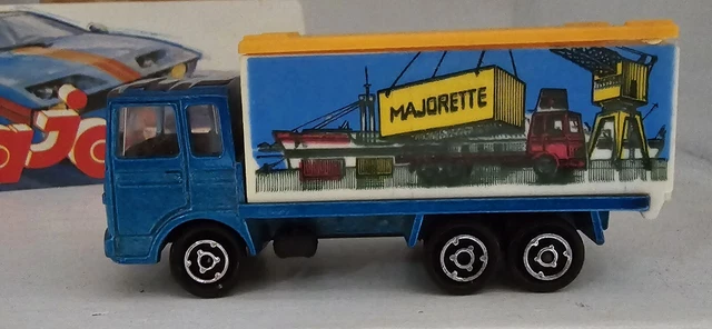 MAJORETTE CAMION SAVIEM PORTE CONTAINER Voiture miniature - Ech. 1 ...