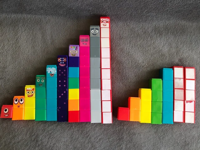 CBEEBIES NUMBER BLOCKS 1-10 Magazine Toys Plus Extra Blocks PLS READ ...