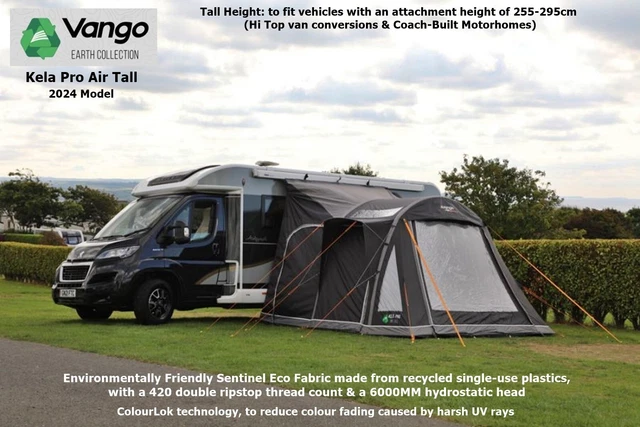 VANGO KELA PRO Air Tall - Upgraded 2024 Model - Fixing height 255 ...