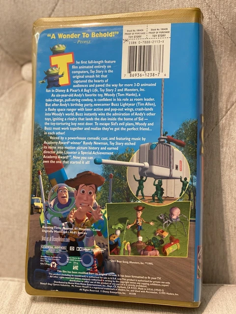 DISNEY PIXAR TOY Story VHS Special Edition Clamshell Woody Buzz Rex £25 ...