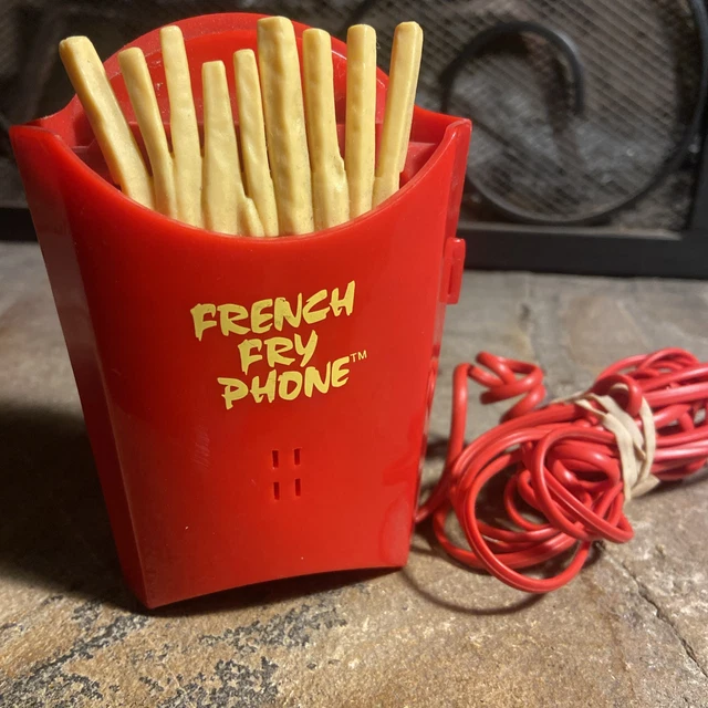 VINTAGE LAND LINE French Fry Phone Push Button w Cord Model FF-389 1991 ...