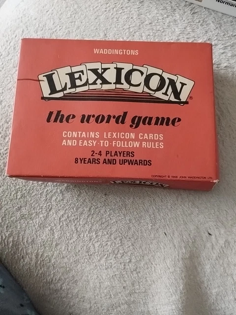 VINTAGE LEXICON CARD Game 1930s Waddingtons, Complete With Box and ...