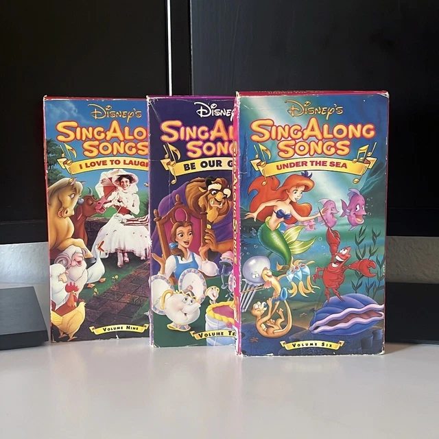 DISNEY SING ALONG Songs VHS Tapes 6, 9 & 10 Bundle Lot $3.58 - PicClick CA