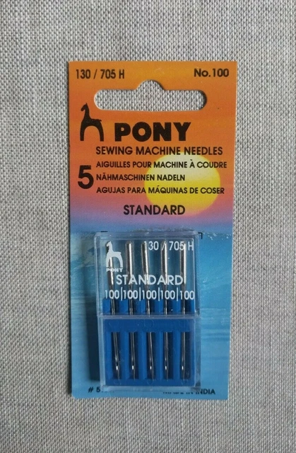 PONY STANDARD NO.100 sewing machine needles for regular domestic sewing ...
