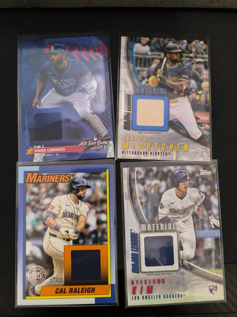 TOPPS UPDATE 2025 4 relic CAMINERO RALEIGH KIM McCUTCHEN Blue 55/150 ...