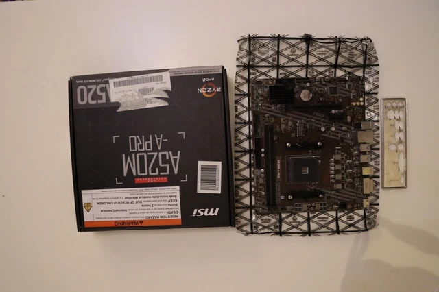 MSI A520M-A PRO Motherboard – Not Booting – Spares or Repair – Boxed £ ...