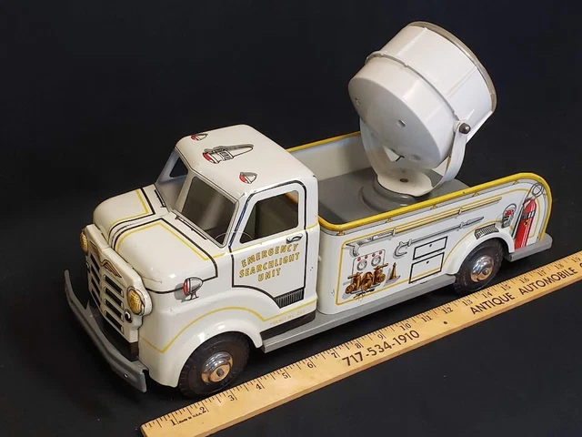 1950'S MARX - Emergency Searchlight Unit - ORIGINAL - Pressed Steel Toy ...