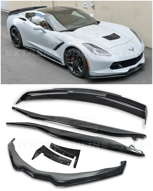 FOR 14-19 CORVETTE C7 Z06 Stage 3 CARBON FLASH Full Body Combo Kit SM ...