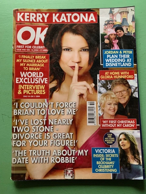 OK! MAG 14-DEC-2004 KERRY KATONA Pamela Anderson Peter Andre Gloria Hunniford UK £14.23 ...