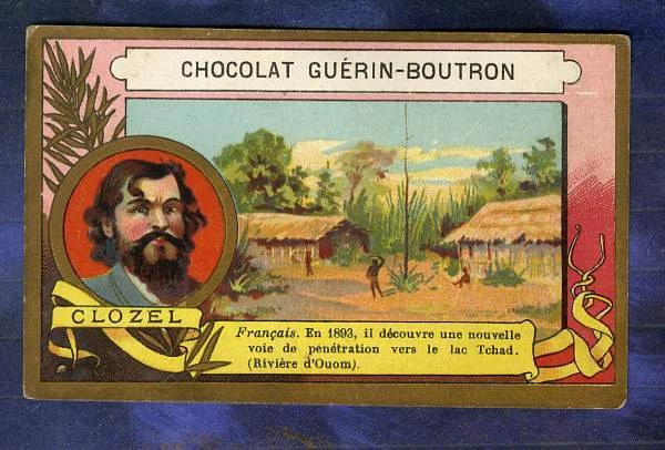 CHROMO GUERIN-BOUTRON EXPLORATEUR Clozel Lac Tchad Chad Lake Exlorer ...