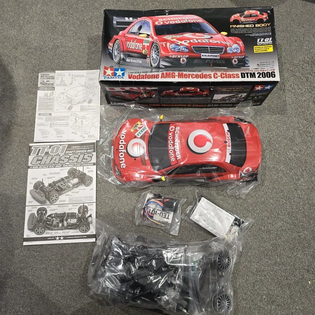 TAMIYA 1/10 RC Car Vodafone AMG Mercedes C-Class DTM 2006 58379 TT-01 ...