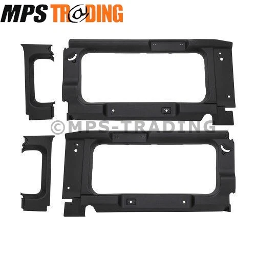 LAND ROVER DEFENDER 90 Rear Side Window Surround Trim Set Black -Tr20 ...