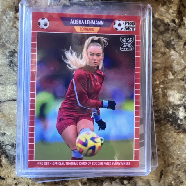 ALISHA LEHMANN 2023 Leaf Pro Set XRC Rookie Card #PB-10 1 of 408 ASTON ...