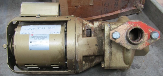 💥BELL & GOSSETT 1/6 Hp Water Circulating Pump 1725 Rpm 1Ø 115 Vac ...