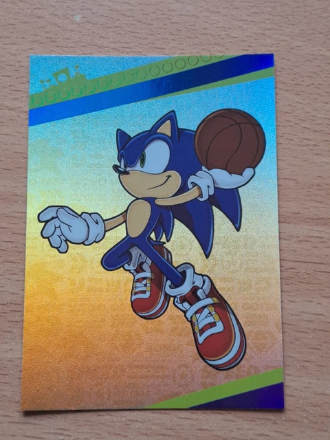 PANINI SONIC THE Hedgehog Gotta Go Fast Fast Ball Sonic Basketball #112 ...