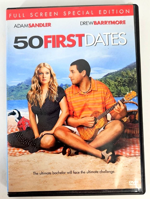 50 FIRST DATES Dvd Movie Adam Sandler Drew Barrymore Full Screen ...