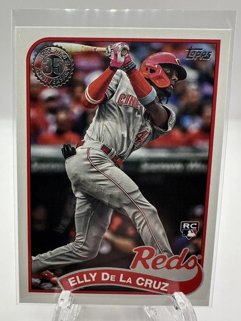 ELLY DE LA Cruz -35th Anniversary 2024 Topps Series 2 - Rookie (RC) - Rosso 1989-TM EUR 6,84 ...