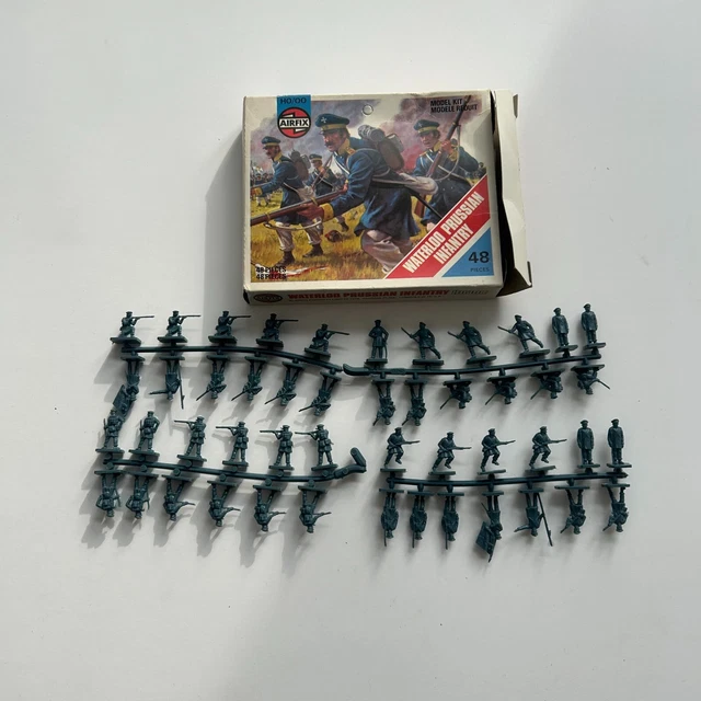 AIRFIX WATERLOO PRUSSIAN Infantry 48 Scale Pieces 01756-9 1978 H0/00 £ ...
