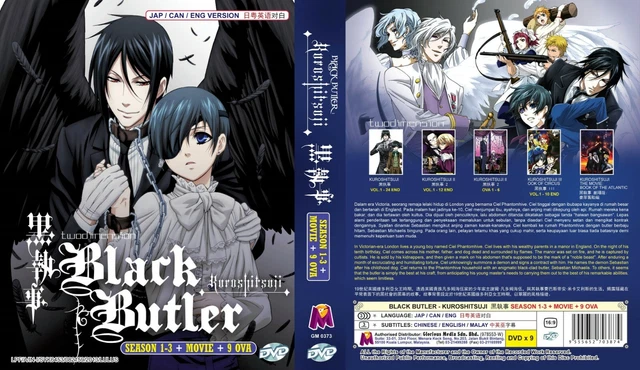 ANIME DVD~ENGLISH DUBBED~BLACK Butler Season 1-3(1-46End+Movie+9 OVA ...