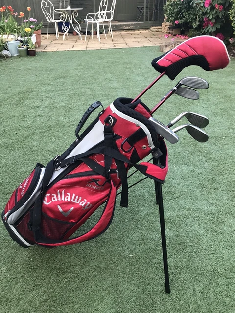 CALLAWAY XJ SERIES Red Junior Golf Set for Kids 48”-53” Tall 6 Clubs ...