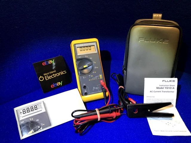 FLUKE 79 SERIES II MULTIMETER with model Y8101A AC transformer/probes ...