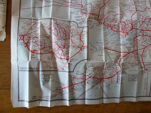 MAP OF GWR System in slip £30.00 - PicClick UK